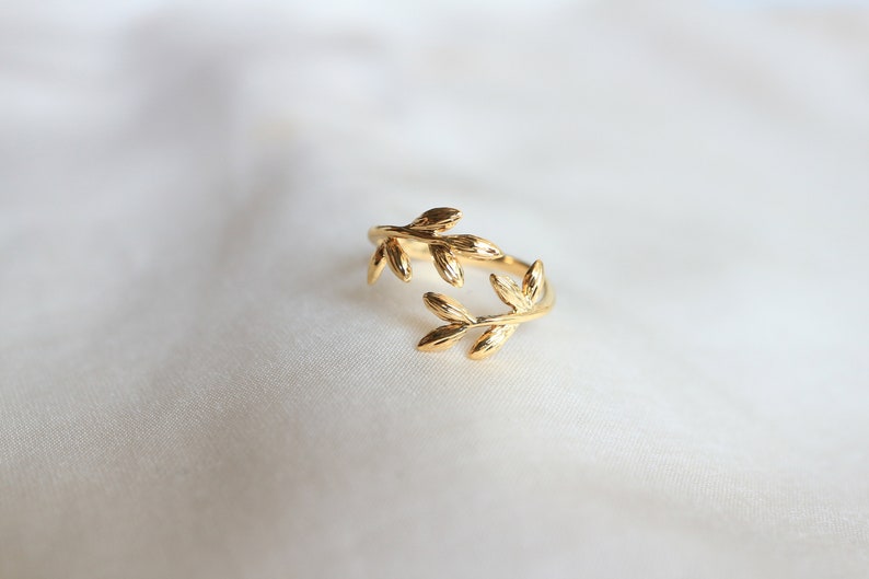 Gold Leaf Branch Ring Gold Leaf Rings Branch RingAdjustable | Etsy