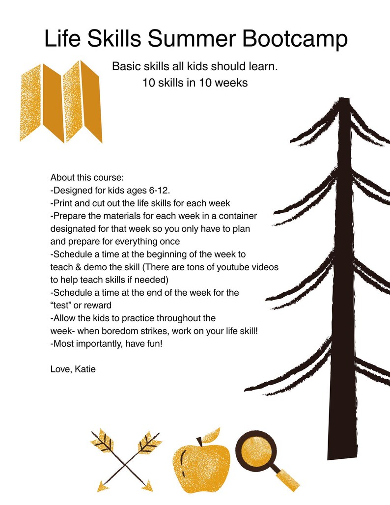 Life Skills Summer Bootcamp - Etsy