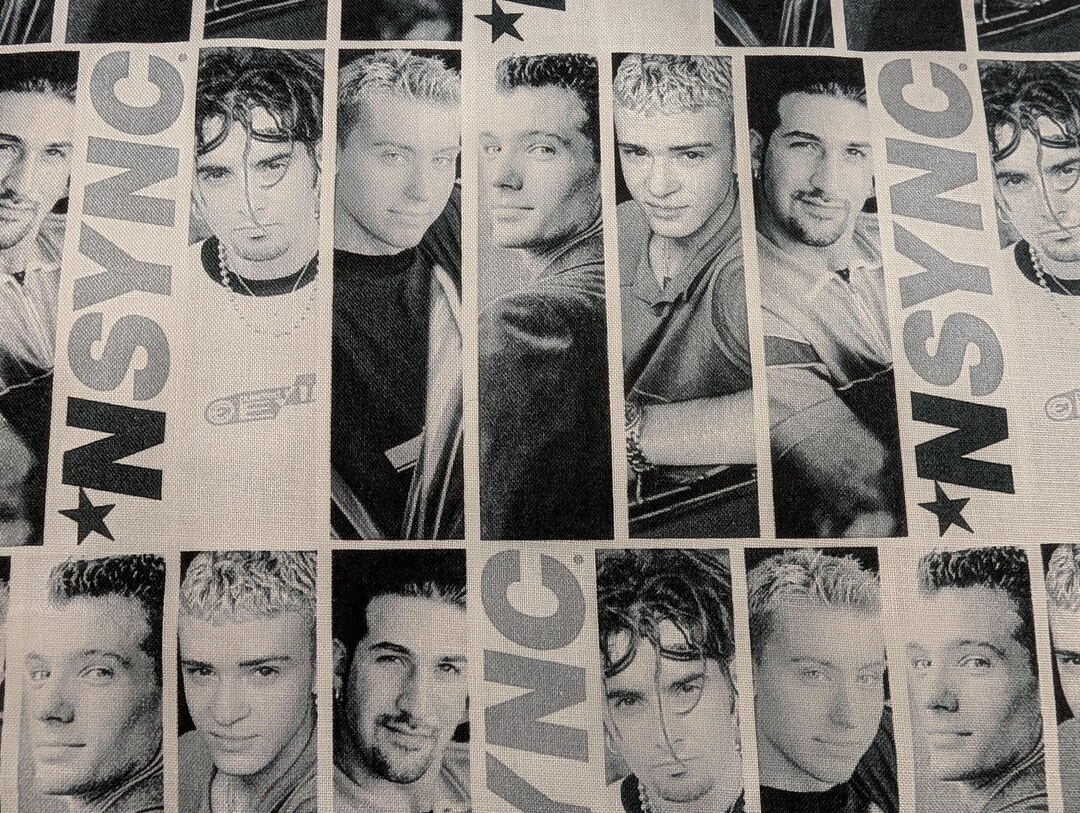 Licensed N'SYNC Fabric by the Yard - NSYNC Polyptych Digi Cotton - Etsy