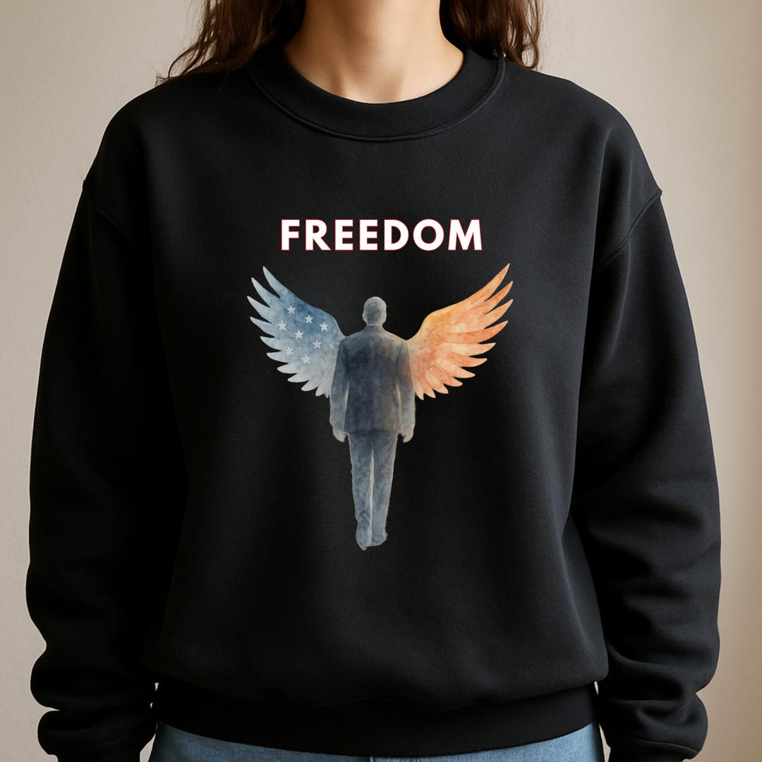 Freedom Sweatshirt Charlie Kirk Tribute Hoodie, Patriotic Memorial ...