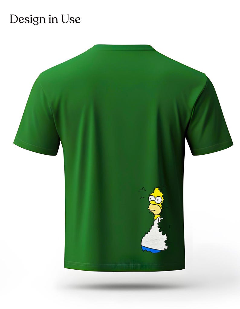 Homer Simpson Hiding in Bush Embroidery Design (digital Download) - Etsy