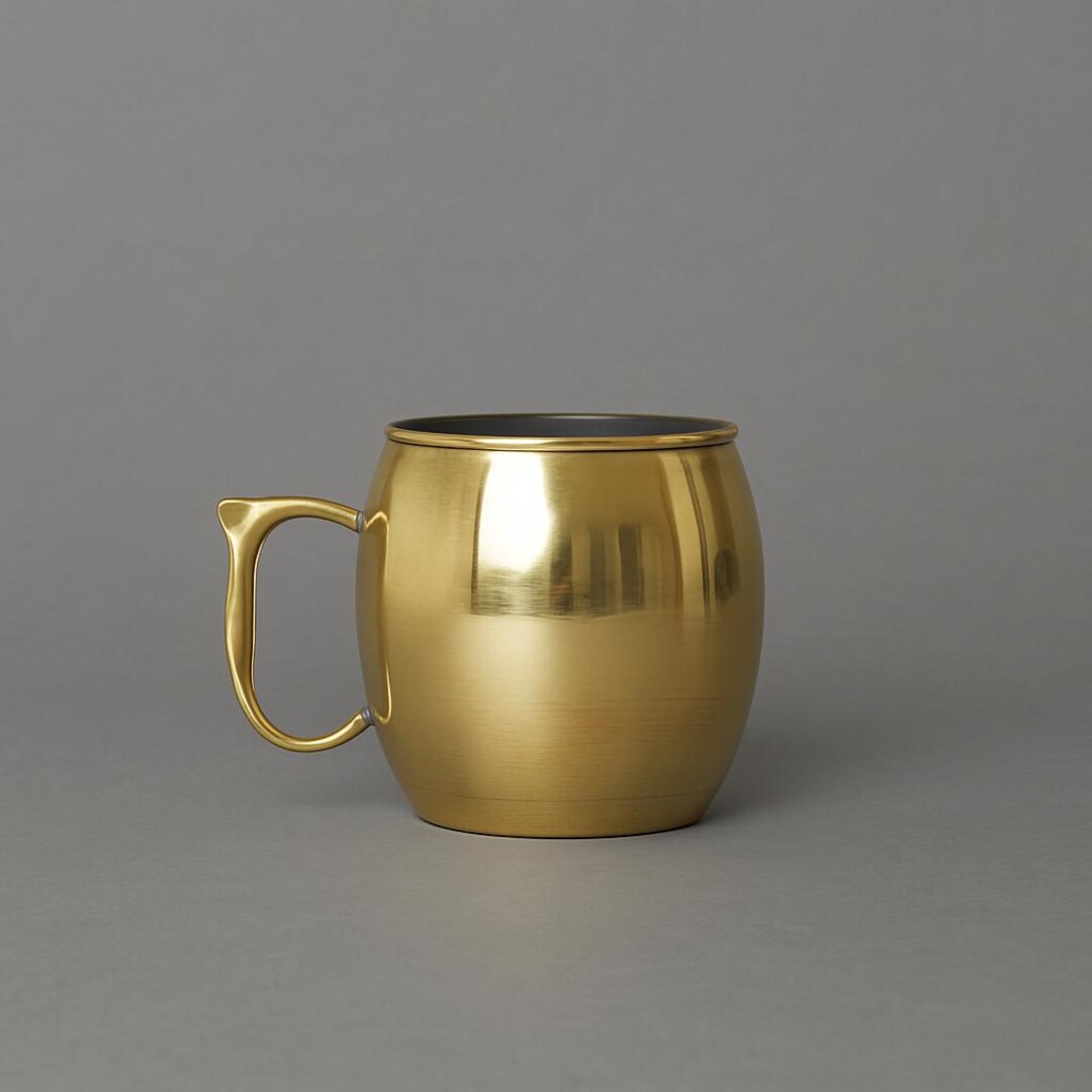 Handcrafted Brass Mug: Golden Moroccan Coffee, Tea & Décor - Etsy