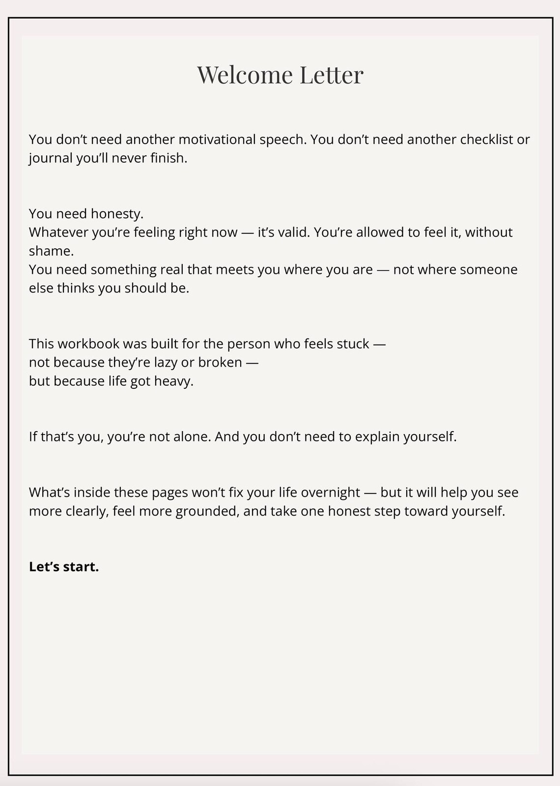 Get Unstuck: A Self-healing Workbook for When Life Feels Heavy ...
