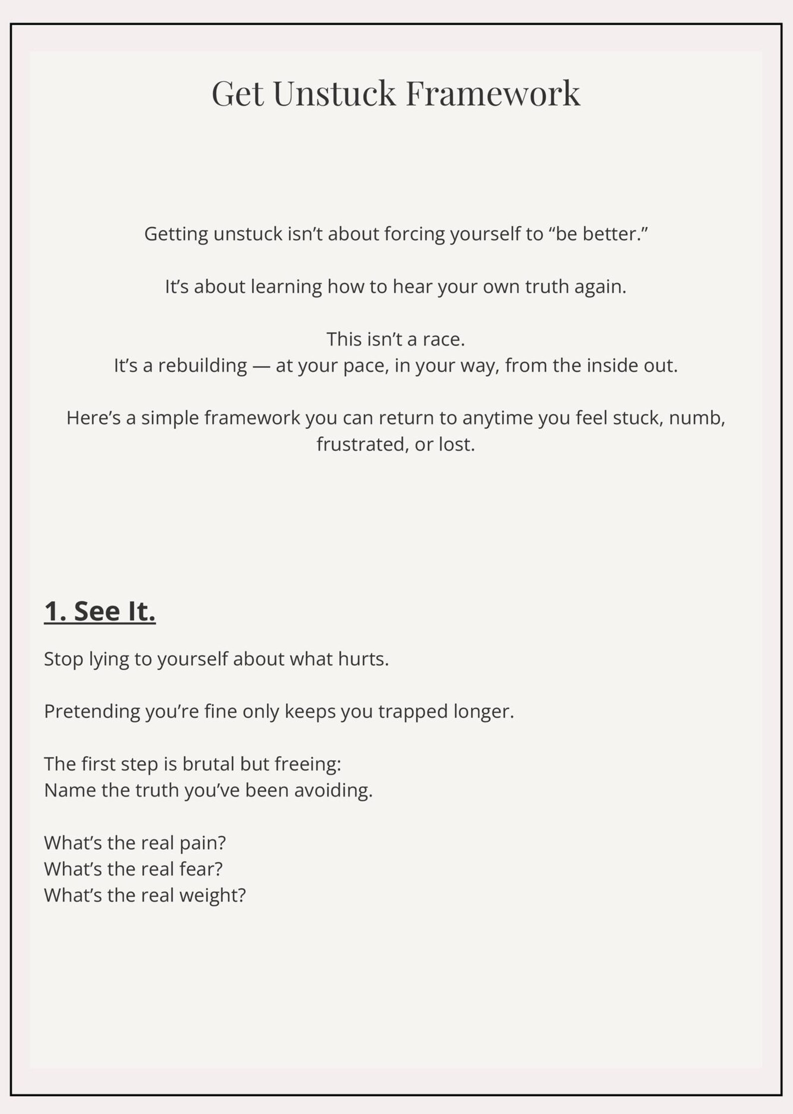 Get Unstuck: A Self-healing Workbook for When Life Feels Heavy ...