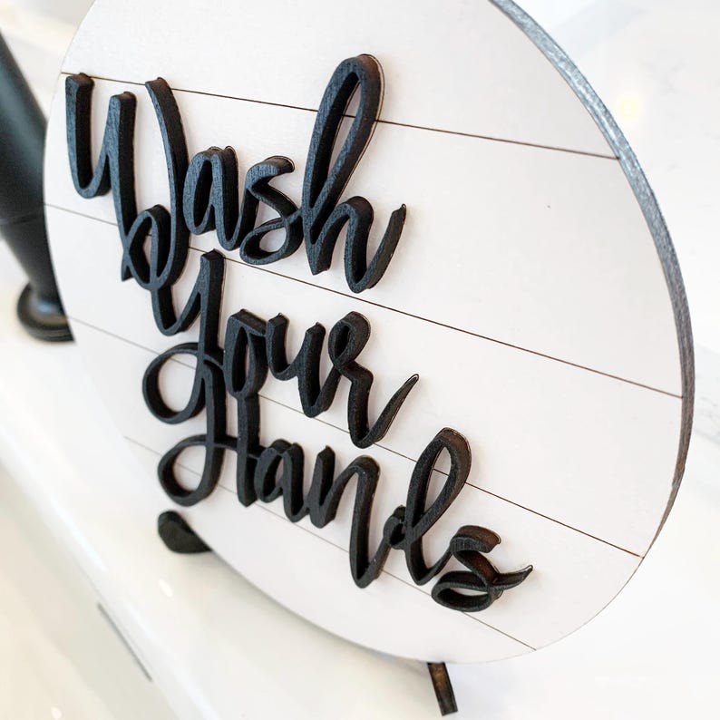 Wash Your Hands SVG File | Home Decor | Digital File - Etsy