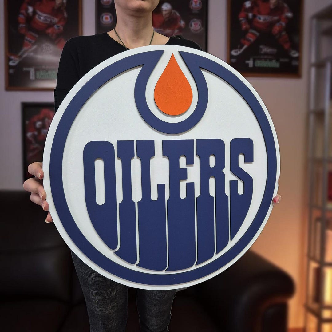Edmonton Oilers Wood Sign: Rustic NHL Hockey Fan Decor - Etsy