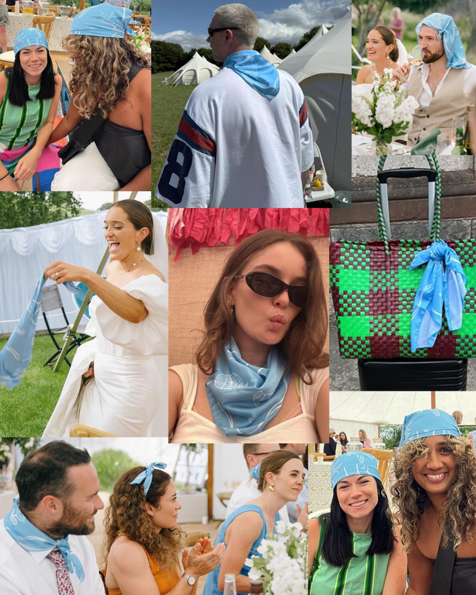 Custom Bandanas and Scarves | Personalised Wedding Favours | Hen Do ...