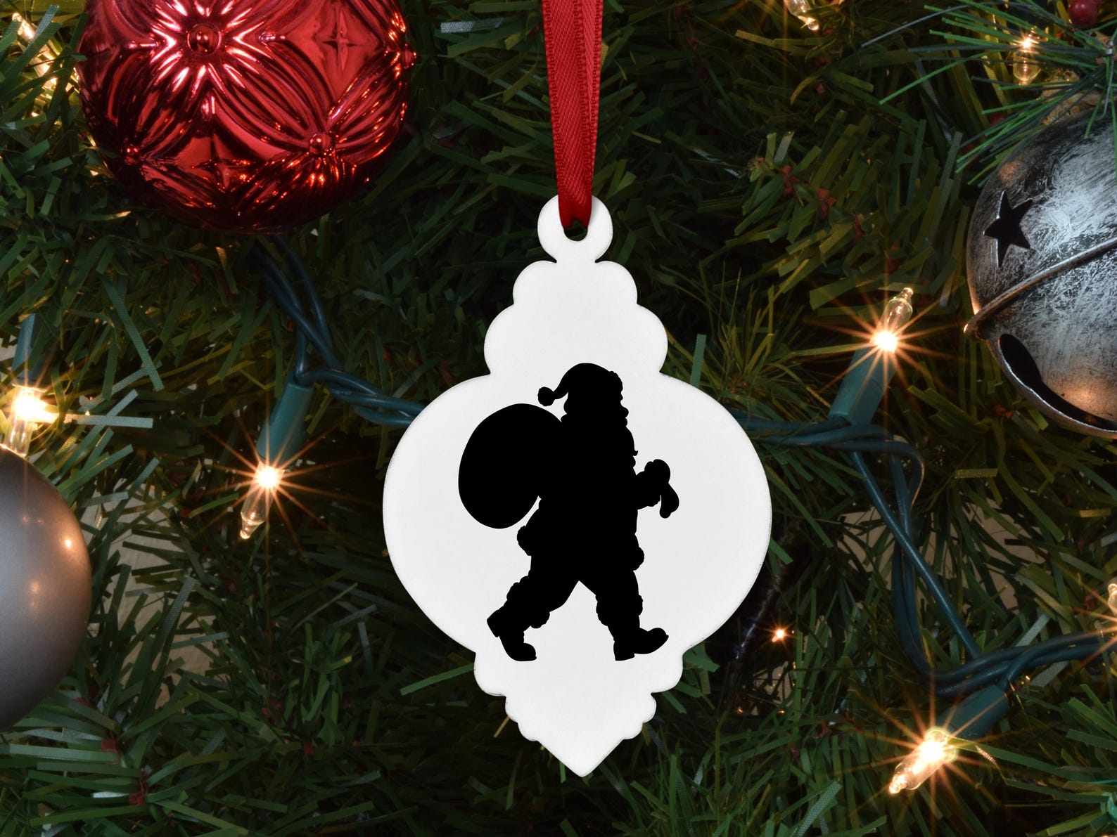 Santa Claus Silhouette SVG, Christmas Clipart (digital Download) - Etsy