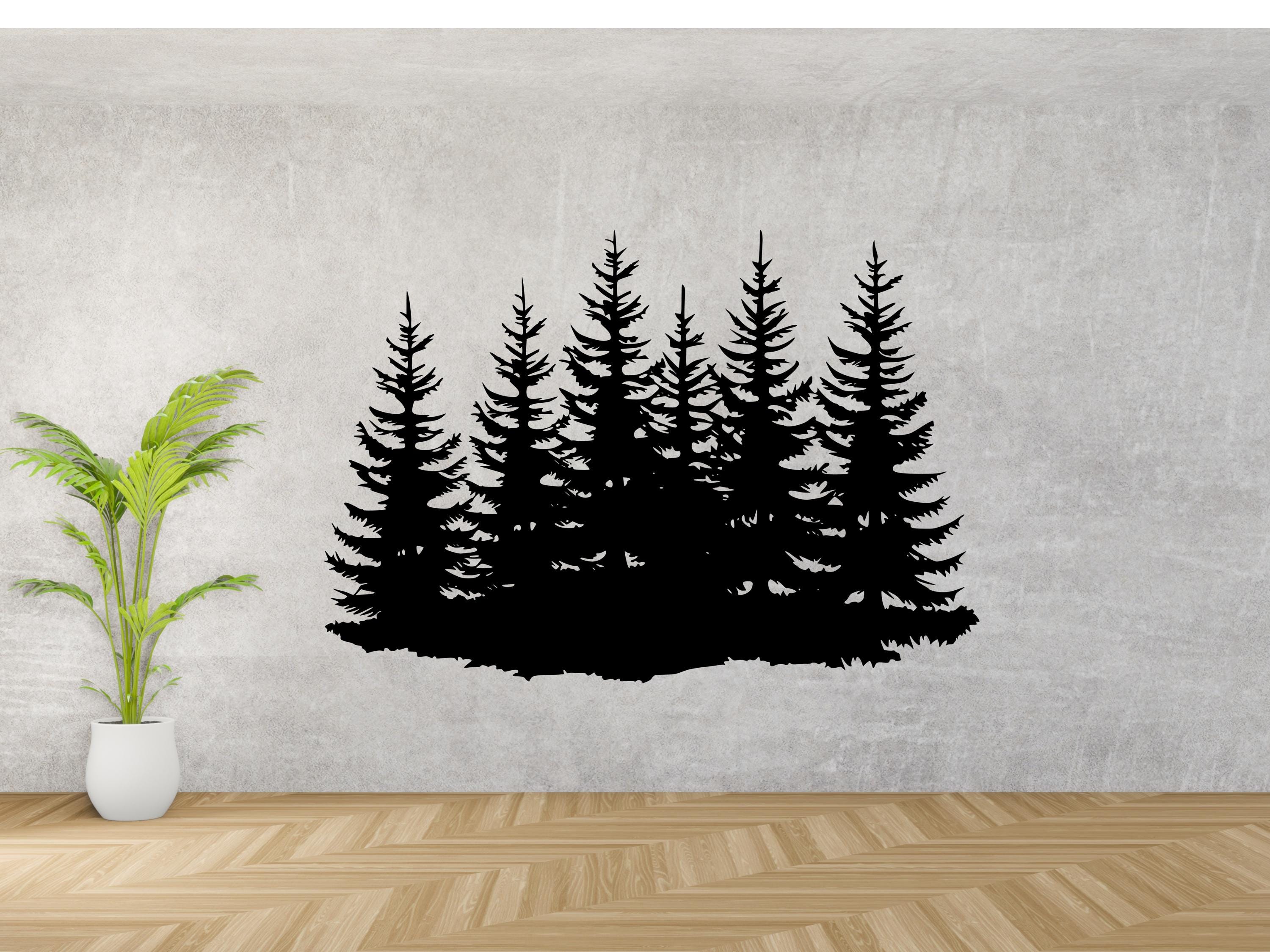 Forest Landscape Svg / Nature Scene Svg / Woodland Scene Svg / Pine ...