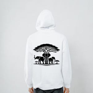 Safari Elephant Scene Svg / African Safari Scene Svg / Mother and Baby ...