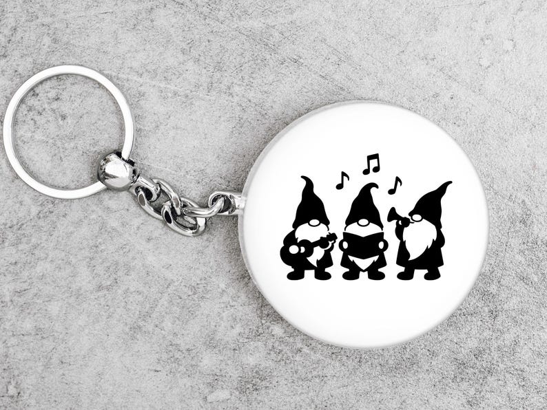 Christmas Gnome Carolers SVG, Musical Holiday Gnomes Clipart (digital ...