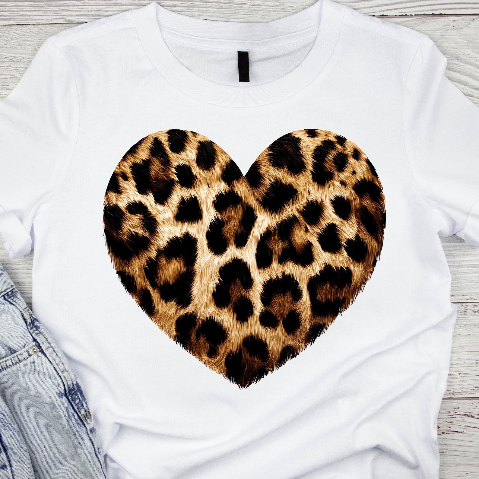4 PNG Leopard Heart Clipart Set • Animal Print Hearts • Valentine ...
