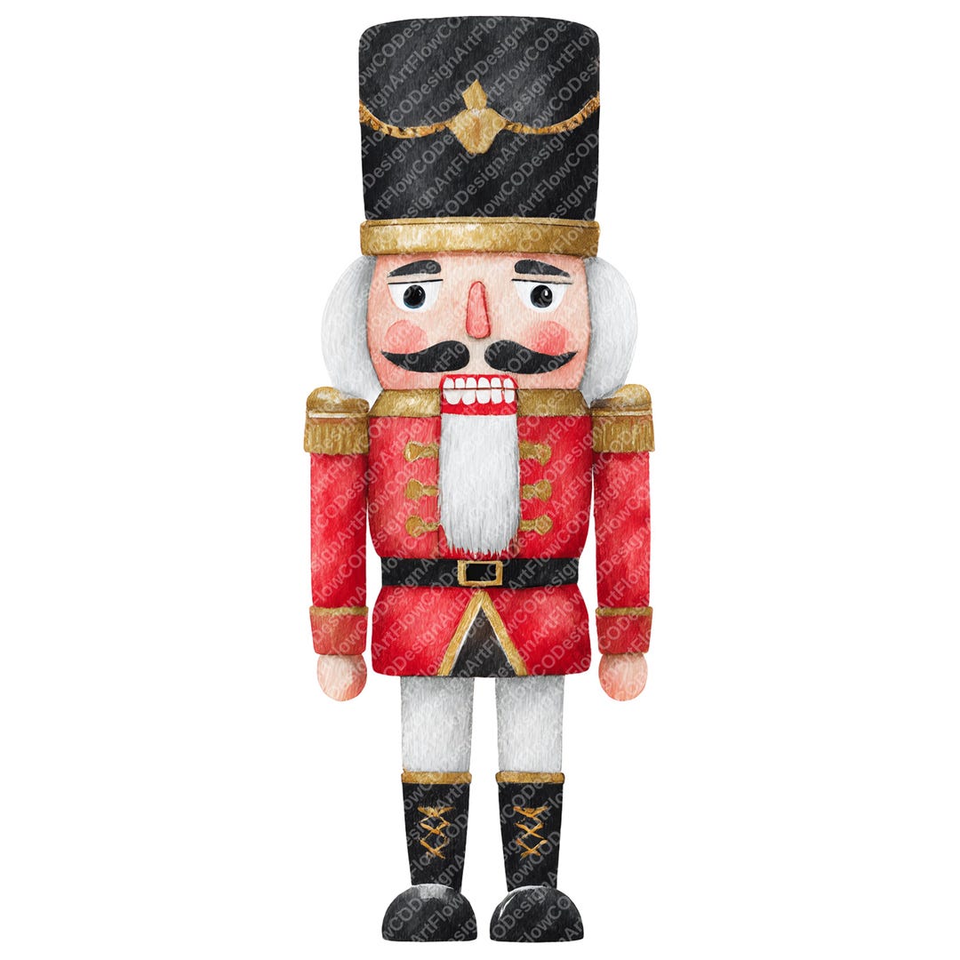 Watercolor Christmas Nutcracker Clipart Set – 15 Pngs (digital Download ...