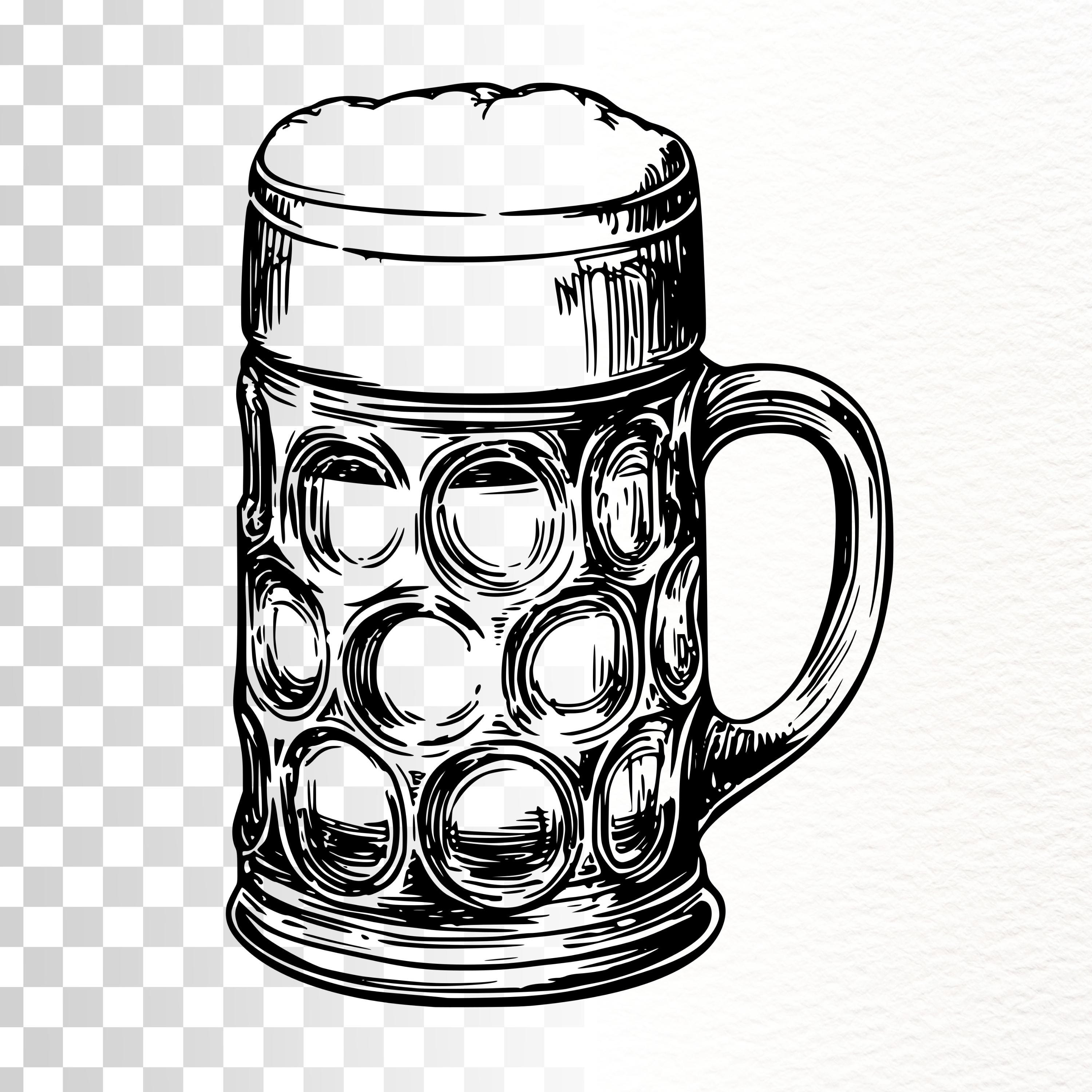 Oktoberfest Beer Stein Engraving SVG, CNC Laser Cut File (digital ...