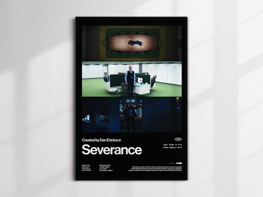 Severance: Season 1 Movie Poster | Modern Wall Art, Ben Stiller Apple ...