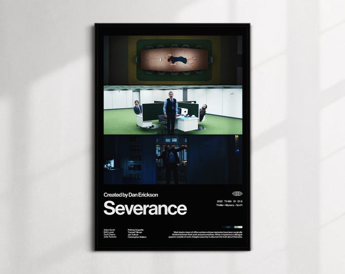 Severance: Season 1 Movie Poster | Modern Wall Art, Ben Stiller Apple ...