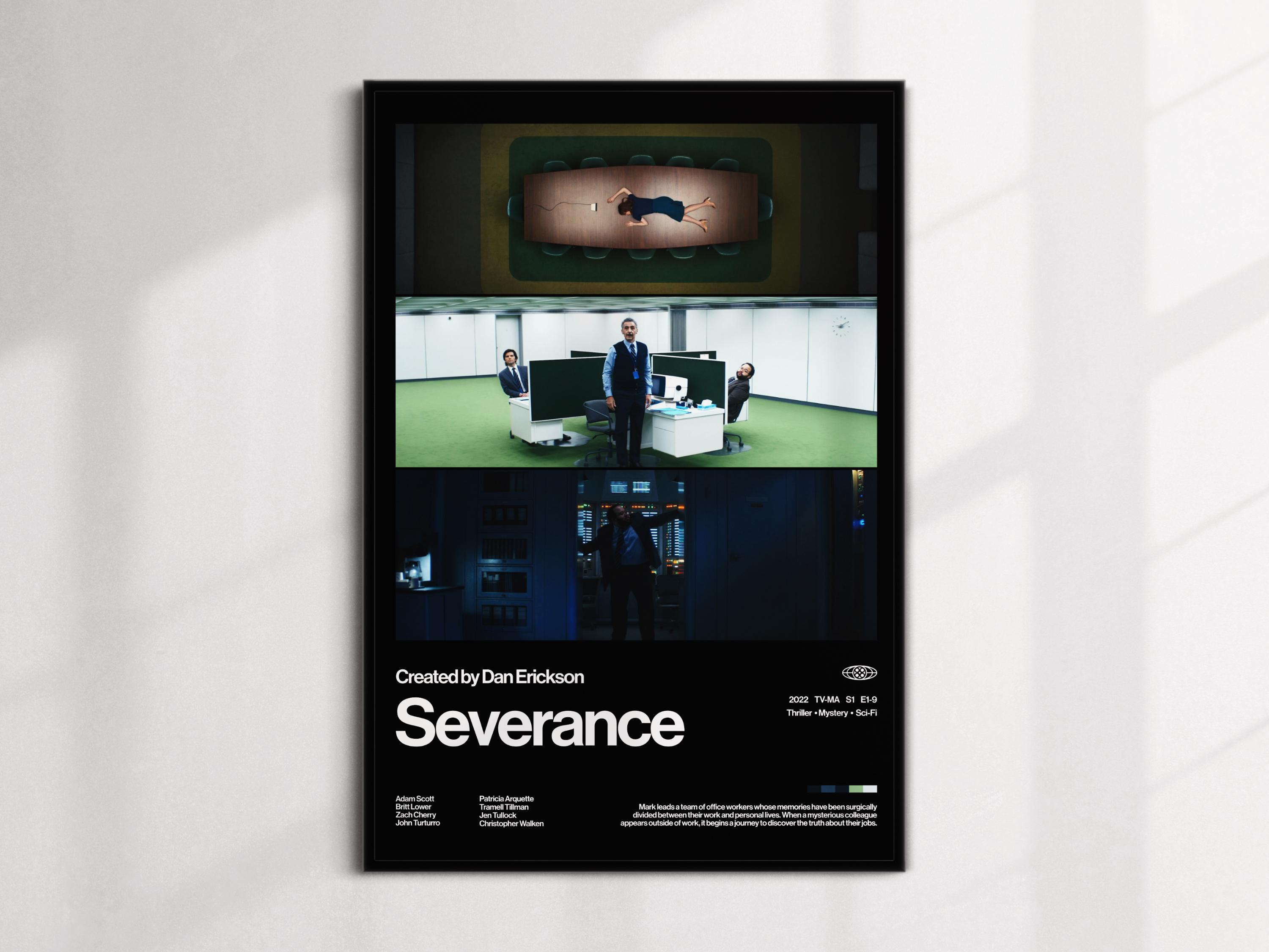 Severance: Season 1 Movie Poster | Modern Wall Art, Ben Stiller Apple ...