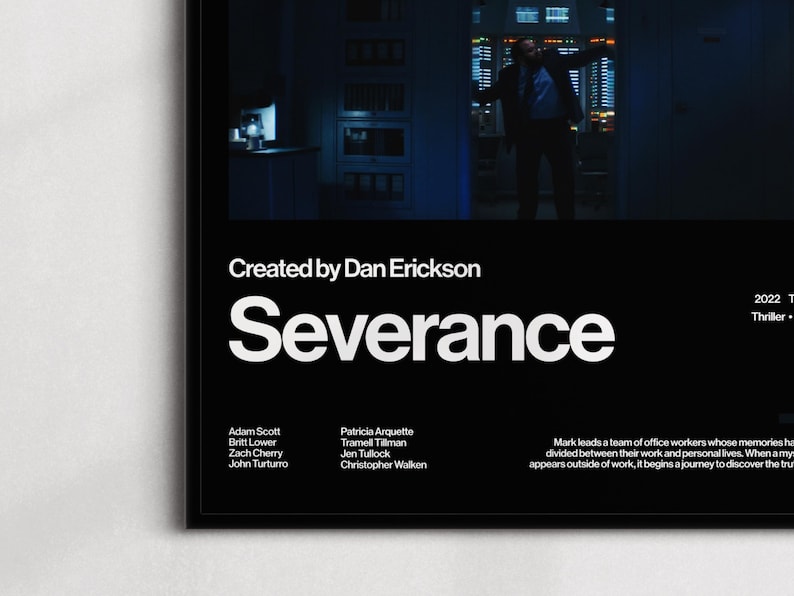 Severance: Season 1 Movie Poster | Modern Wall Art, Ben Stiller Apple ...
