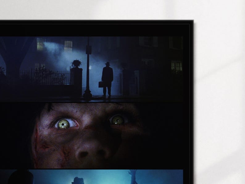 The Exorcist Movie Poster | Modern Wall Art, Horror Supernatural Film ...
