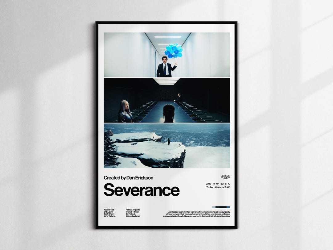 Severance: Season 2 Movie Poster | Modern Wall Art, Ben Stiller Apple ...