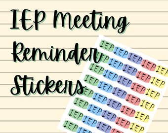 Iep Meeting Sticker - Etsy