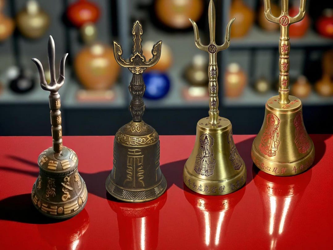 Handcrafted Copper Taoist Ritual Bell: Home Spiritual Protection - Etsy ...