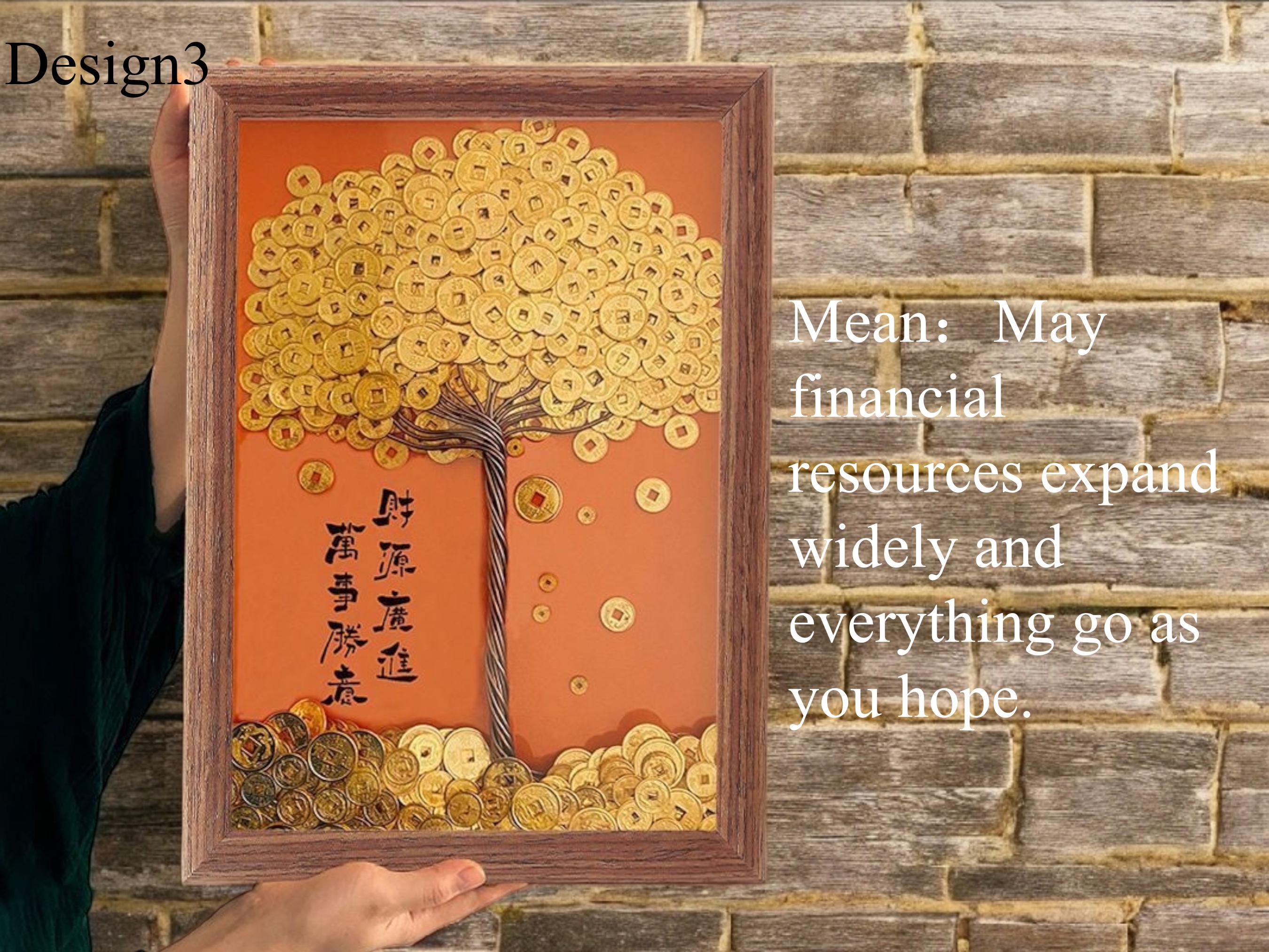 Chinese Money Tree Frame – Feng Shui Wealth Art, Prosperity Gift ...