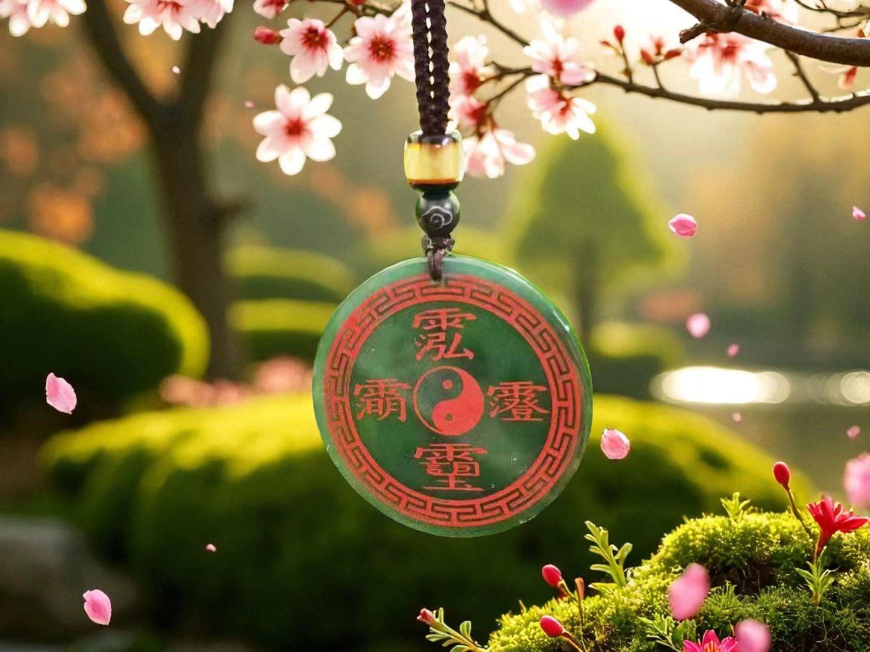 Blessed Jade Pendant: Master Qiao Consecrated, Feng Shui Amulet ...
