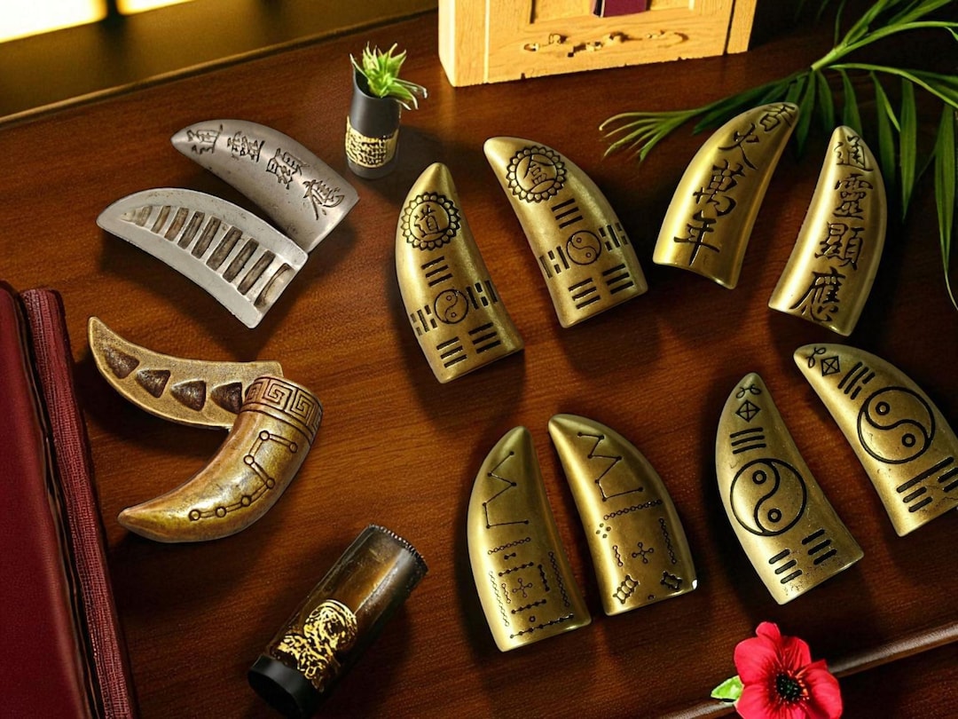 Pure Copper Divination Cups Set – Taoist Talisman Moon Blocks, Fortune ...