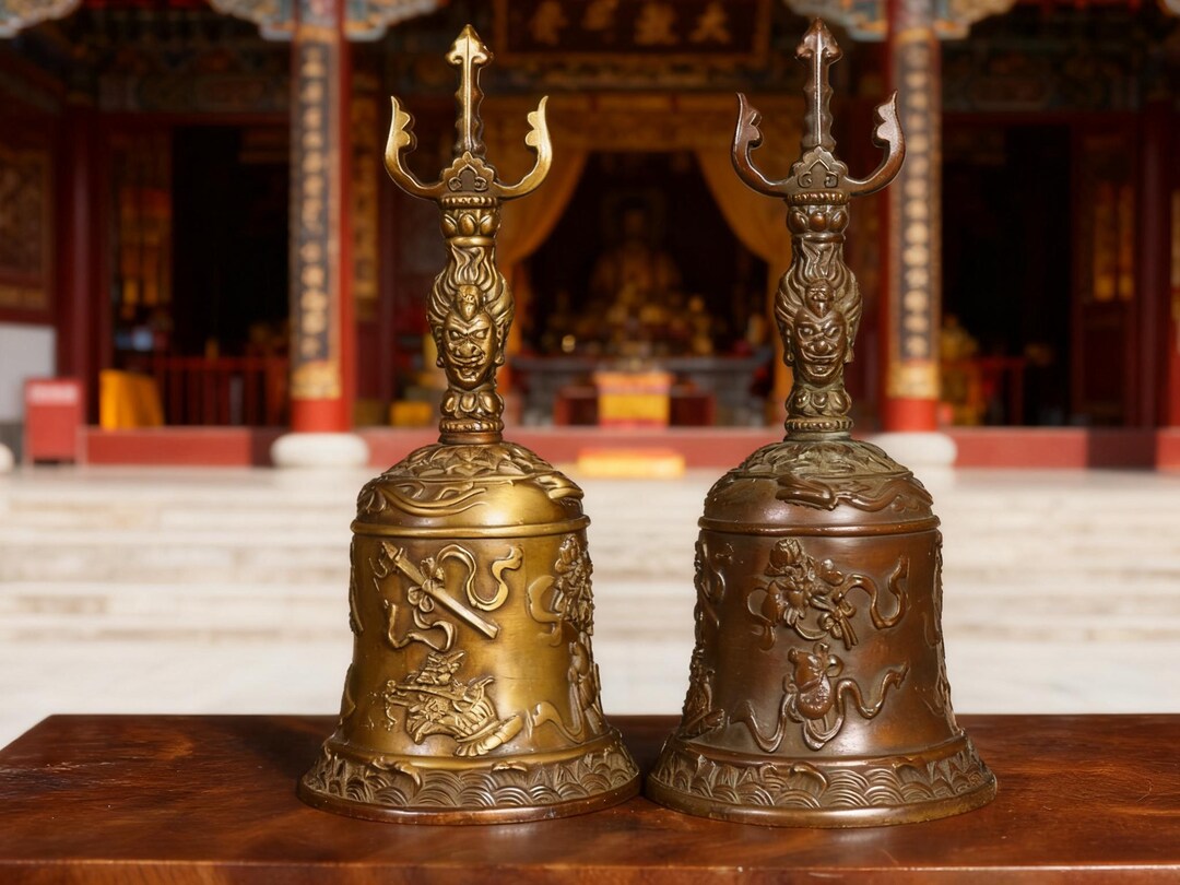 Taoist Tianpeng Talisman Bell, Pure Copper Spiritual Protection, Home ...