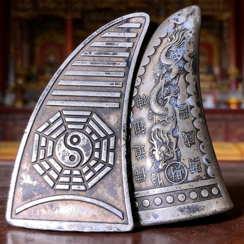 Custom Consecrated Vintage White Copper Taoist Divination Utensil | I ...