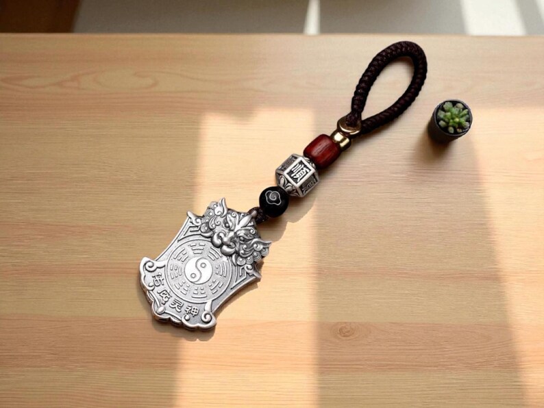 Handcrafted Silver Taotie Pendant: Taoist Protection Amulet - Etsy Hong ...