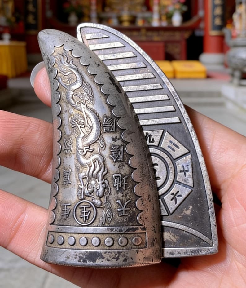 Custom Consecrated Vintage White Copper Taoist Divination Utensil | I ...