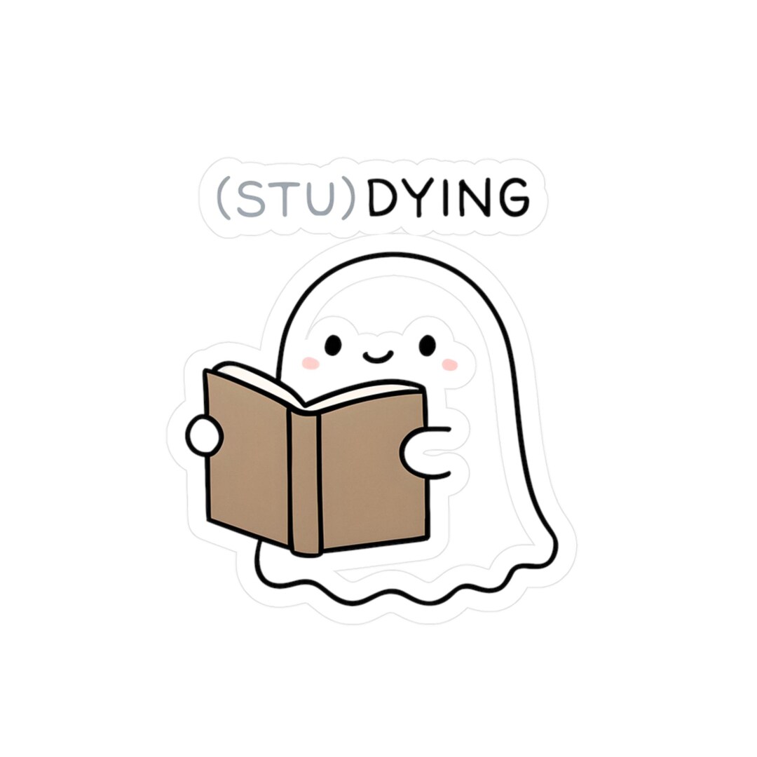 Cute Ghost Study Decals | (STU)DYING Vinyl Stickers for Students ...