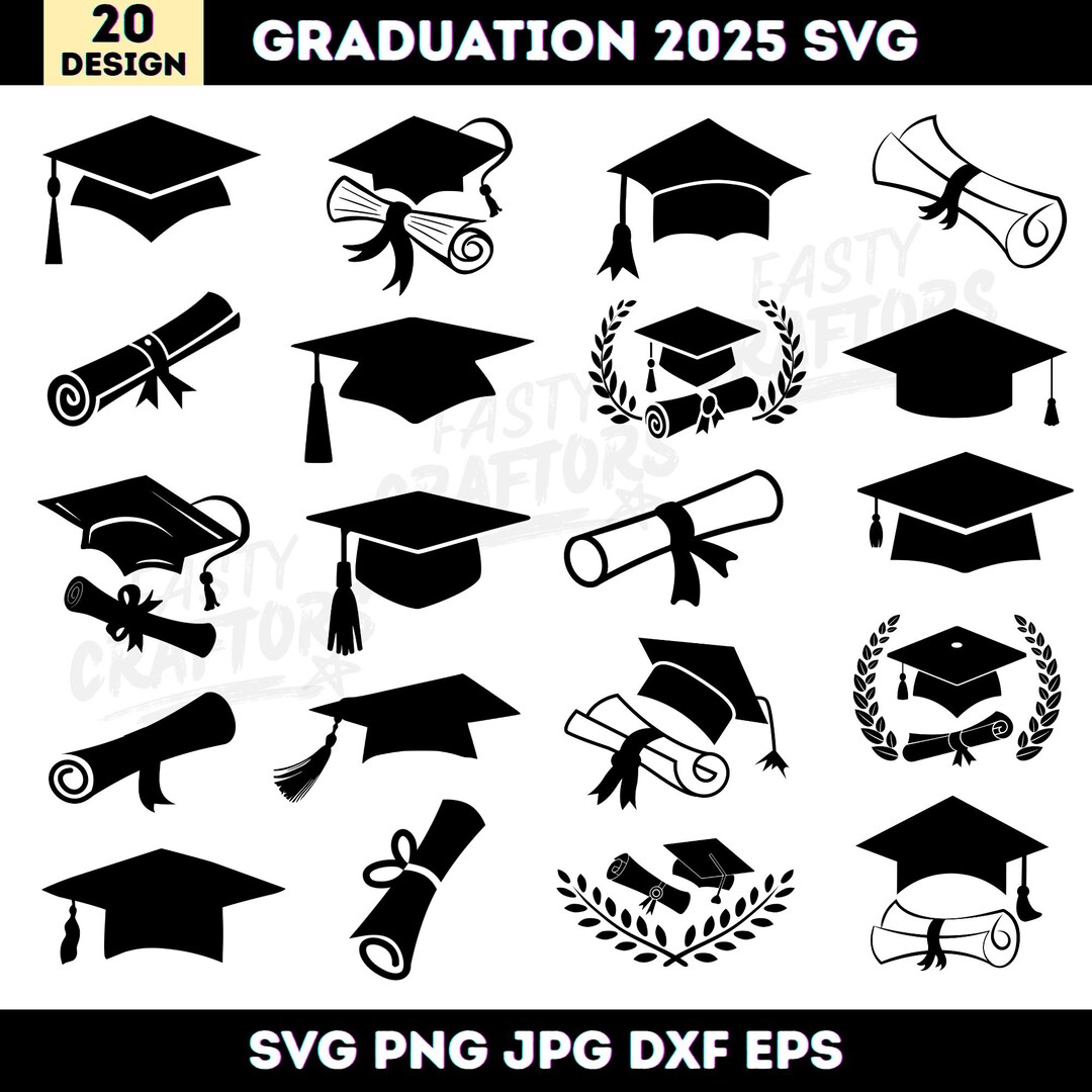 Graduation Cap Svg, 2025 Graduation Svg, Graduation Topper Svg, Senior ...