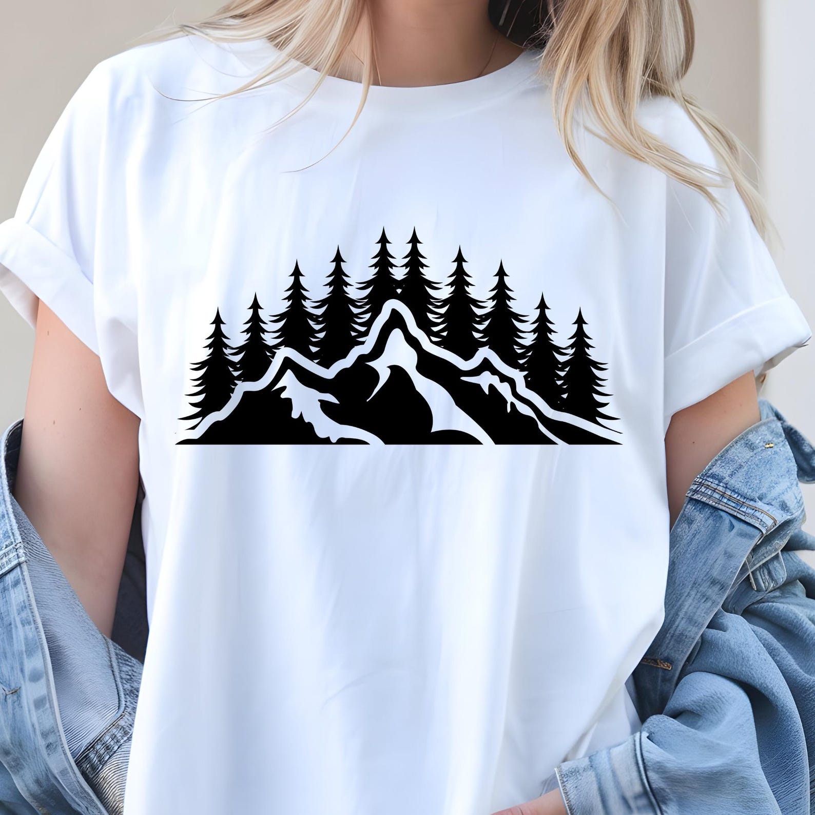 55 Mountains Svg Bundle, Landscape Svg, Mountain Hand Drawn, Forest ...
