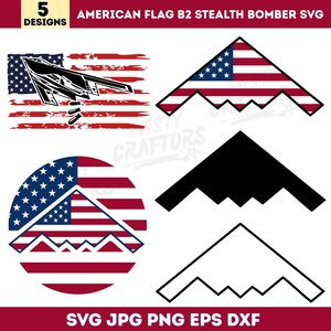 America Flag B2 Stealth Svg, 4th of July Svg, America Svg, Independence ...