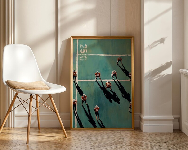 Football Players Action Art – Dynamic Sports Print (digital Download ...
