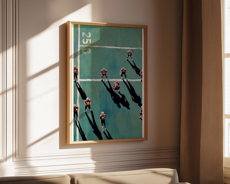 Football Players Action Art – Dynamic Sports Print (digital Download ...