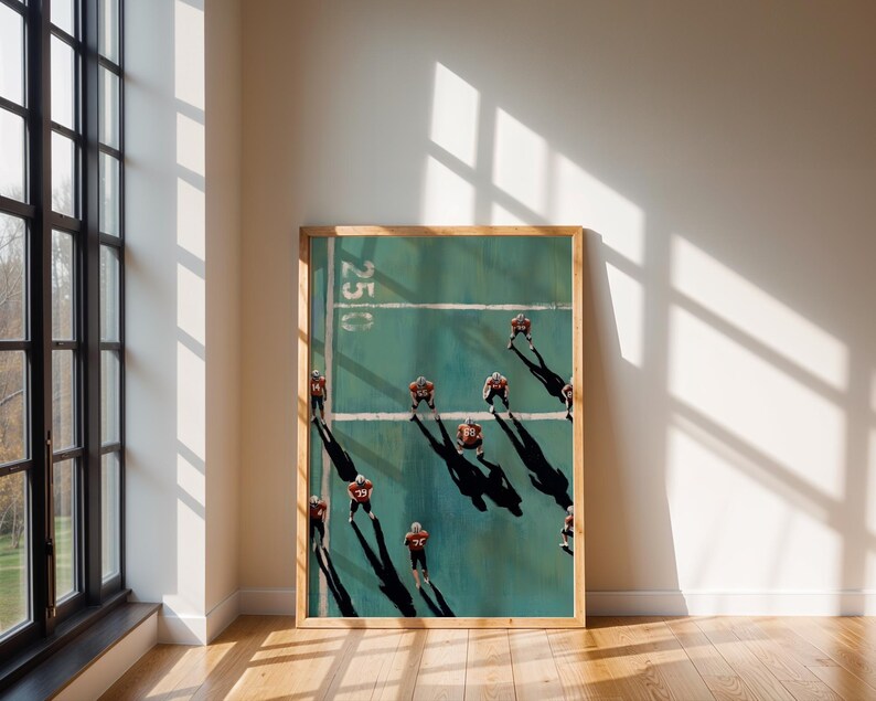 Football Players Action Art – Dynamic Sports Print (digital Download ...