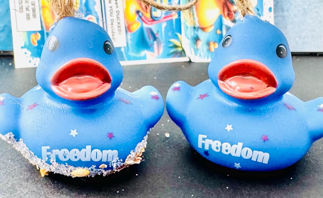 Freedom Rubber Ducks, Patriotic Duck Ornament, Jeep Duck, Holiday ...