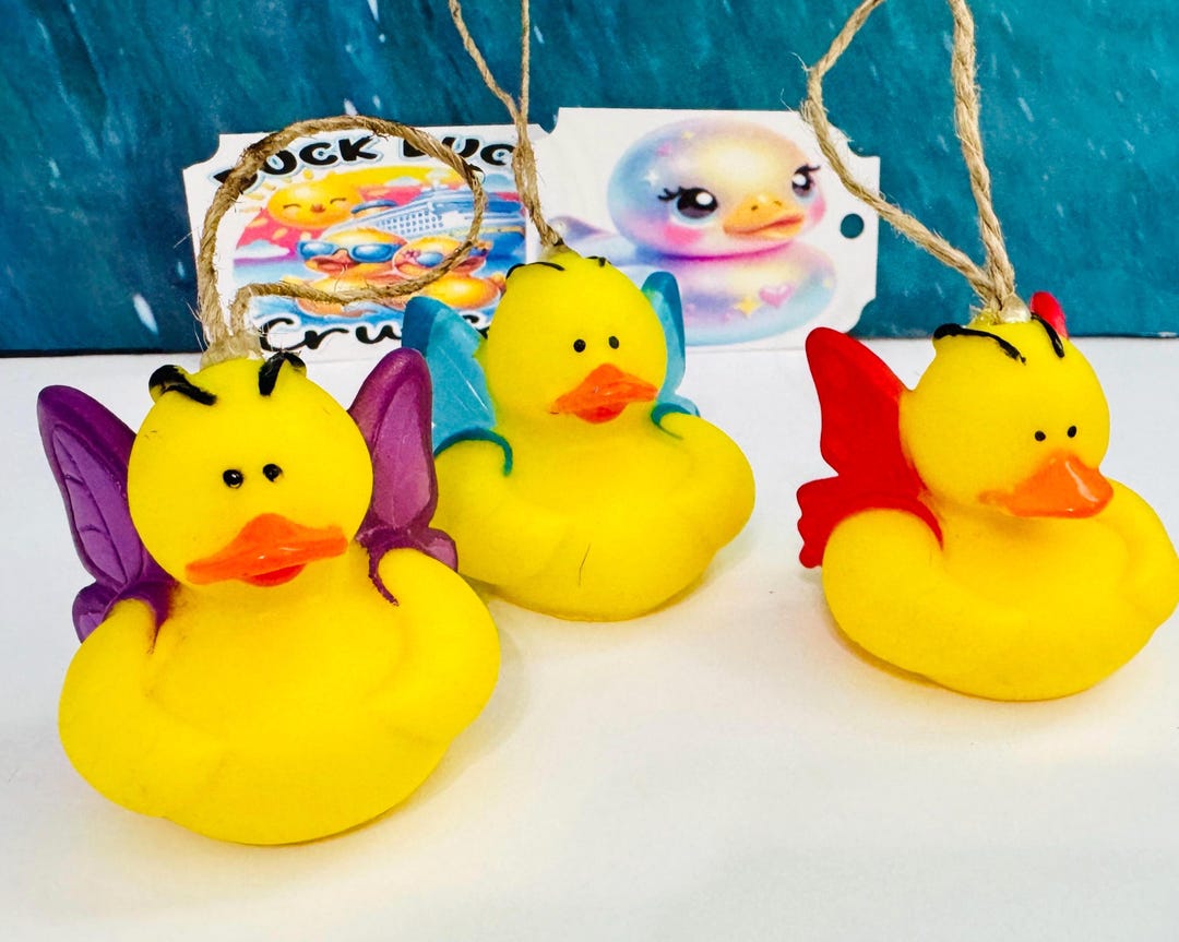 Personalized Butterfly Rubber Ducks, Duck With Tag, Spring Cruise Ducks ...