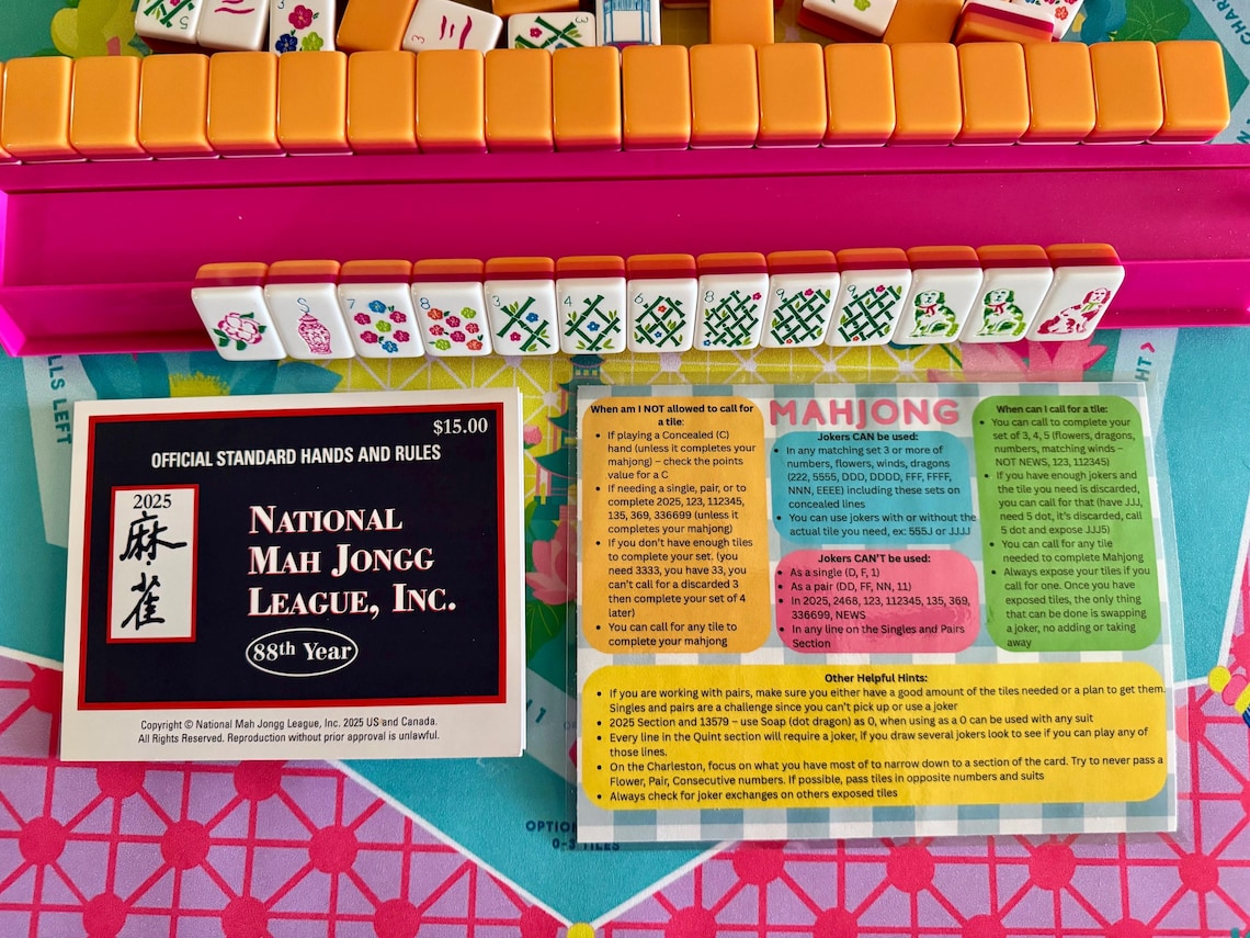 Printable Mahjong Tips and Tricks, Beginner Mahjong Help, Mahjong Quick ...