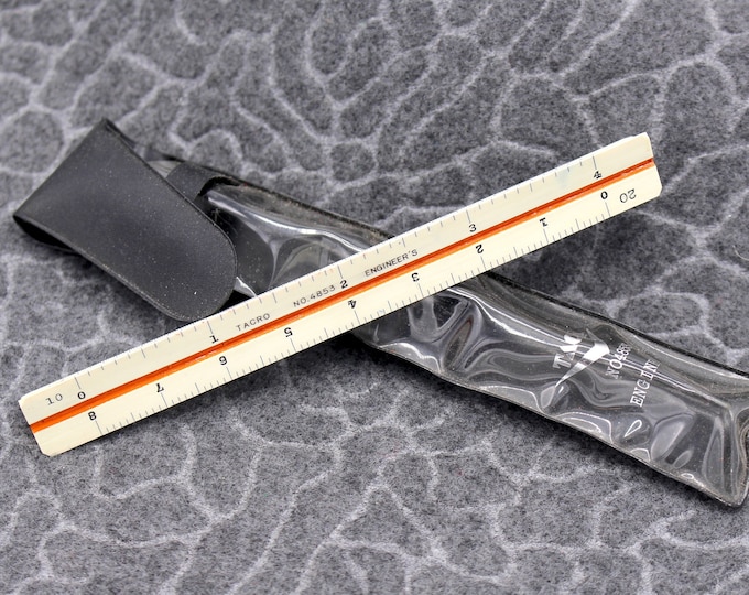 Engineer's Pocket Scale Ruler - Tarco No 4853 - Etsy