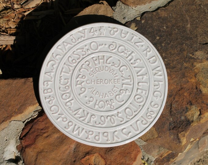 Frankoma Sequoyah Cherokee Alphabet Pottery Trivet - Etsy