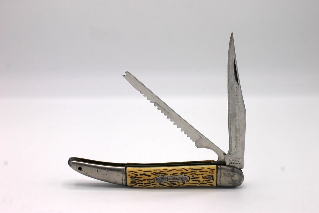 Vintage Colonial Pocket Fish Knife - Etsy