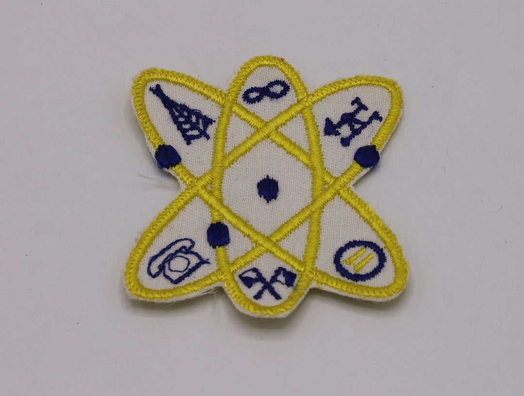 Atom Shaped STEM Merit Badge Jacket Patch - Etsy