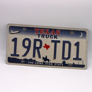 Texas Truck License Plate Set Space Shuttle Base - Etsy
