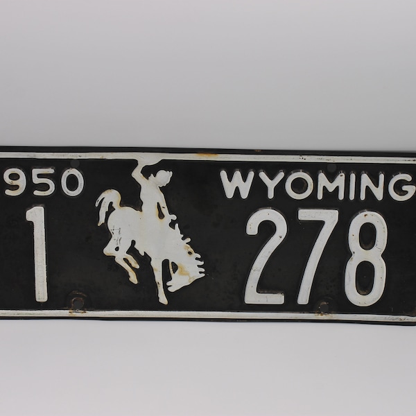Wyoming License Plate - Etsy
