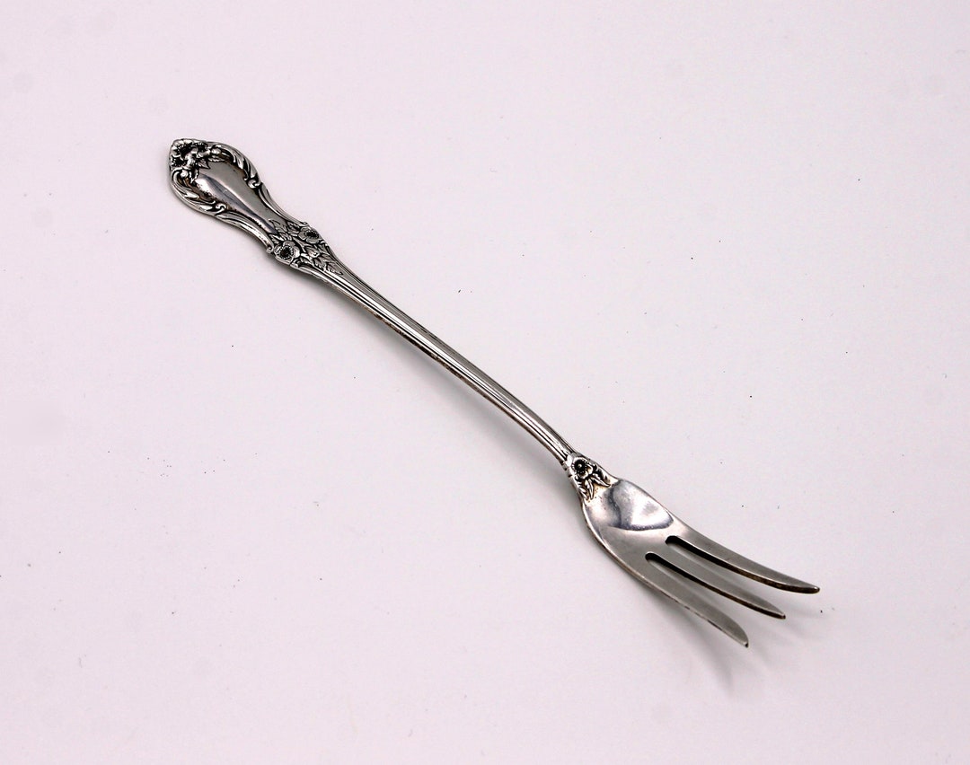 Sterling Large Lemon Fork in Wild Rose by International Silver - Etsy
